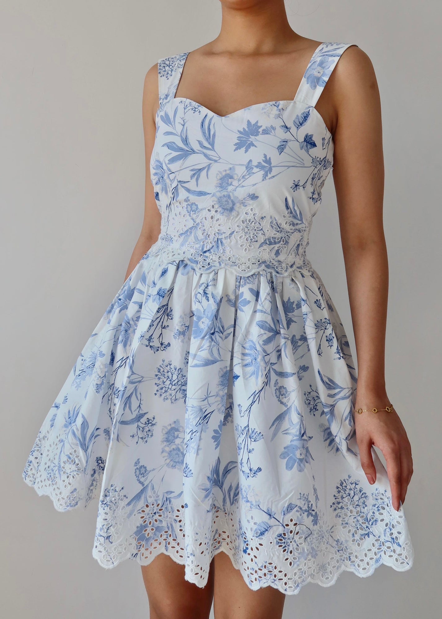 Blue Floral Sun Dress – diamondlady