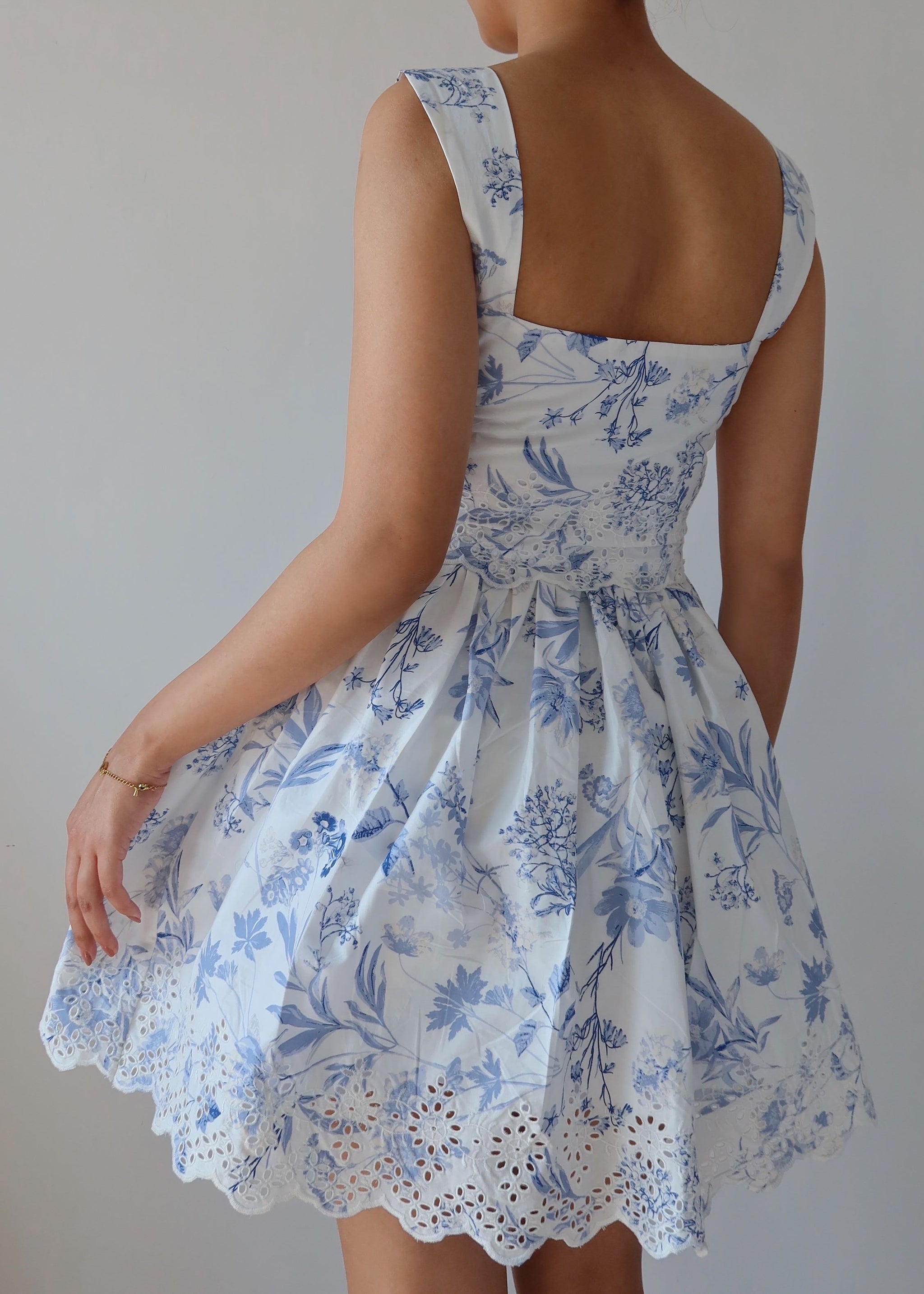 Blue Floral Sun Dress – diamondlady